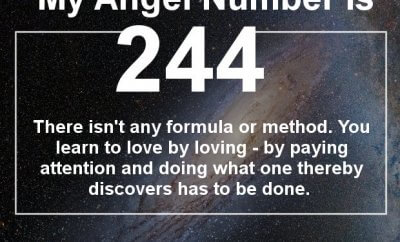 Angel Number 244 means your Angels Are Watching You...